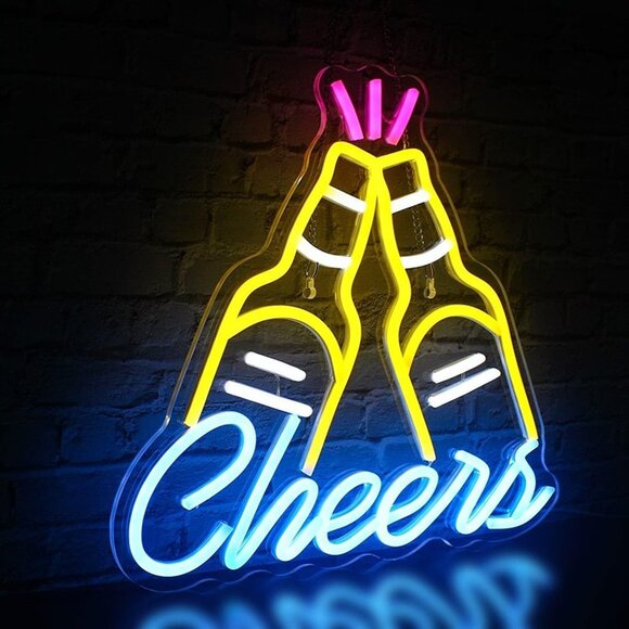 Wall Decor | New Cheers Sign Neon Signs Led Neon Light Sign Cheers Neon ...